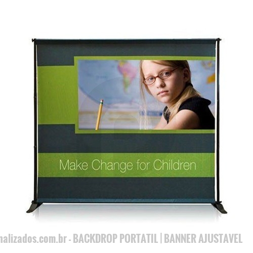 Banner Personalizado - BACKDROP PORTATIL | BANNER AJUSTAVEL - Largura ...