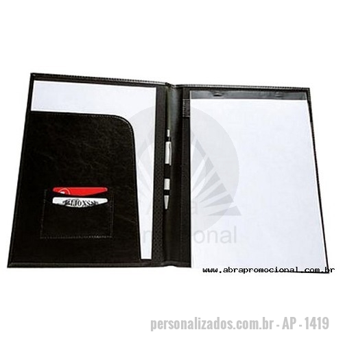 Pasta executiva Personalizada - AP - 1419 - Pasta evento em sintético ...