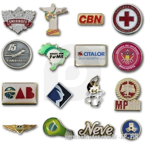 Pin Personalizado - AP - PIN - Pin metal diversos formatos, niquelado ...