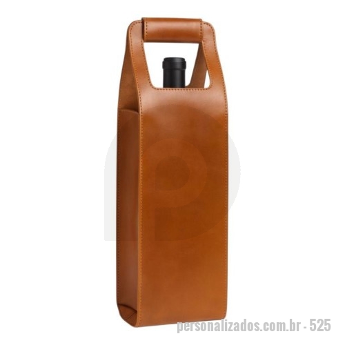 Porta vinho Personalizada - 525 - Porta Vinho em couro ou Sintetico ...