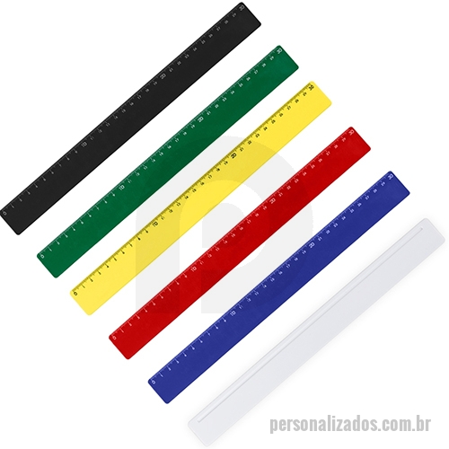 Régua Personalizada - 160851083 - Régua plástica 30 cm - 144965 - Régua