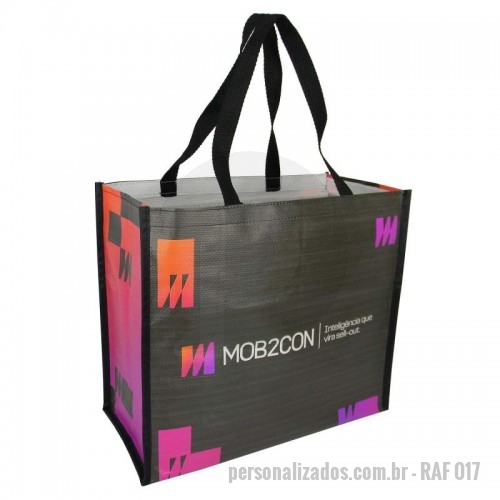 Sacola de ráfia Personalizada - RAF 017 - Sacola de Ráfia Laminada 120 ...