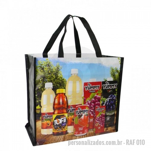 Sacola de ráfia Personalizada - RAF 010 - Sacola de Ráfia Laminada 120 ...