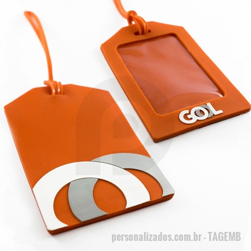Tag Personalizado - TAGEMB - Tag Emborrachado, para mala ou mochila ...